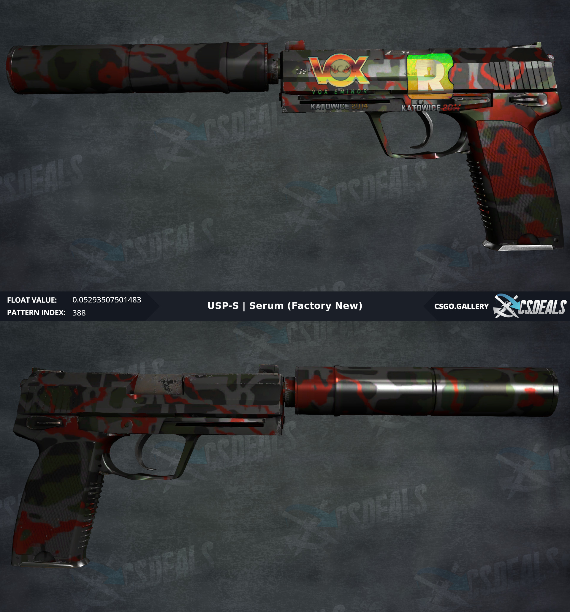 [PC] USP Serum FN w/ Reason + Vox Kato14 Holo : r/GlobalOffensiveTrade