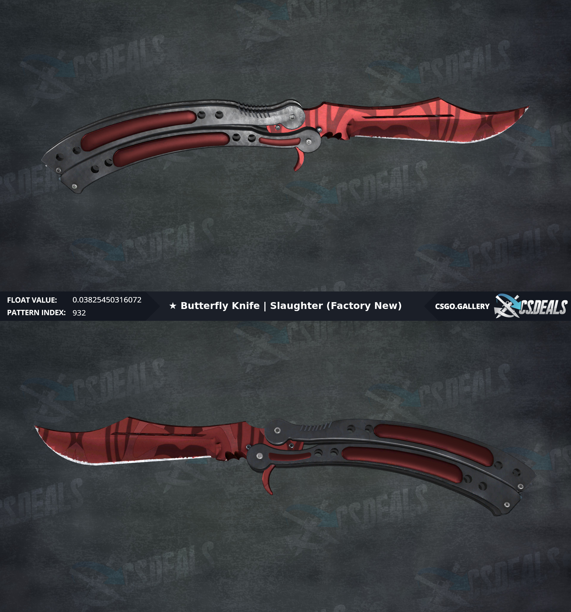 [H] Butterfly Knife Slaughter FN 0.03 Angel Pattern [W] Butterfly Knife ...