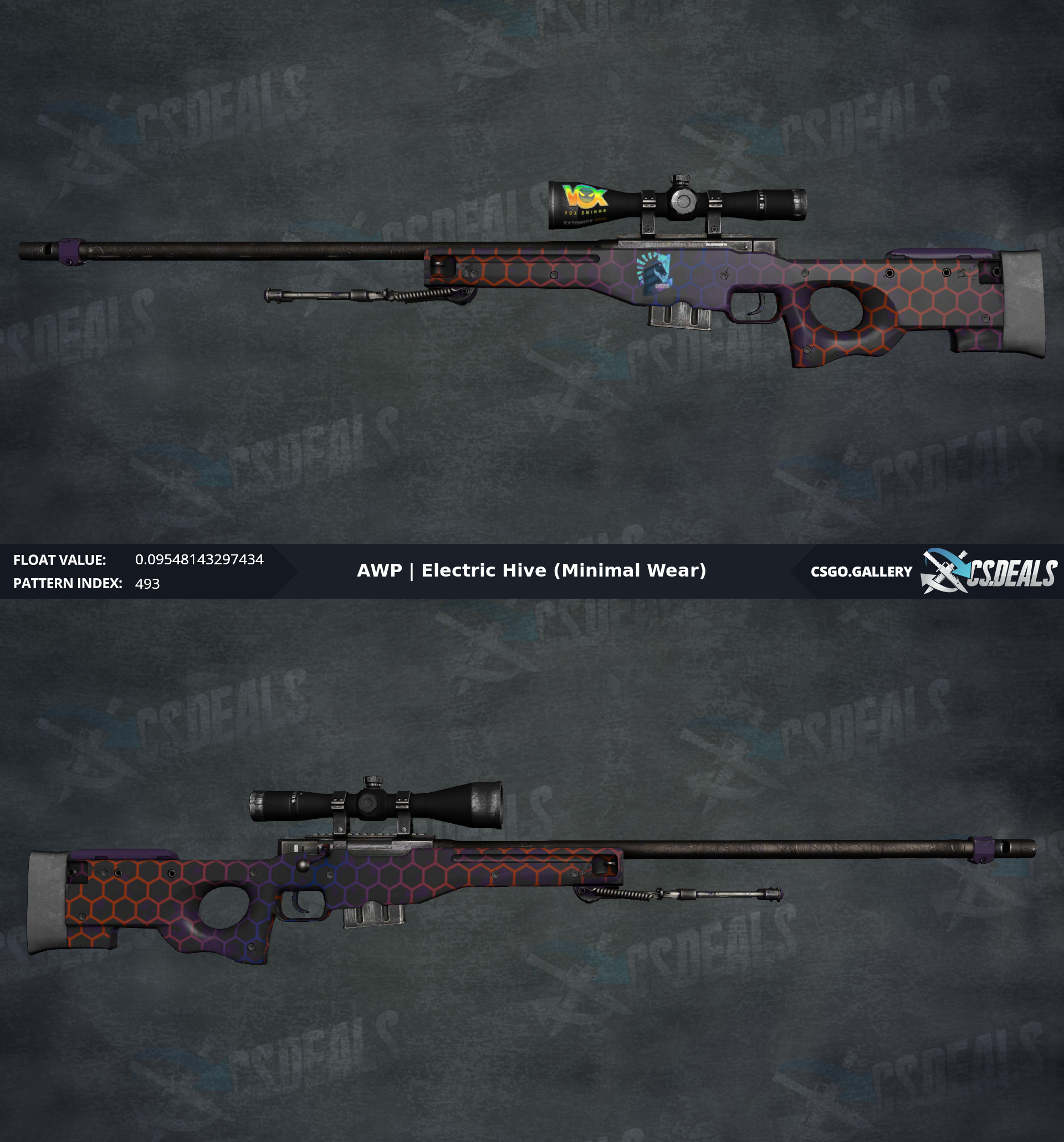[PC] AWP Electric Hive with Vox Holo Kato14 on Scope and ST P250 Splash ...
