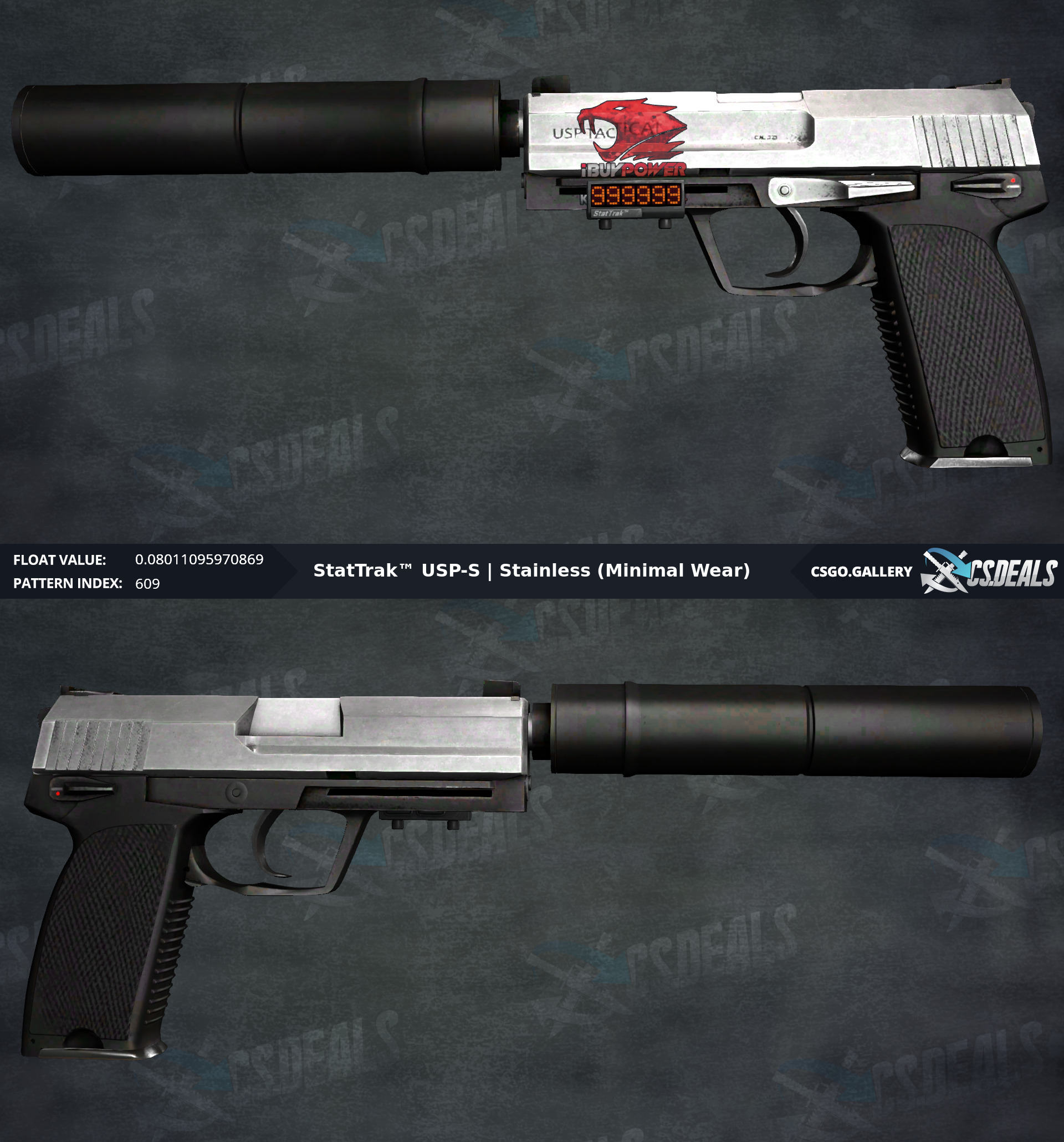 [PC] ST MW 0.08 USP Stainless w/ iBP Holo : r/GlobalOffensiveTrade