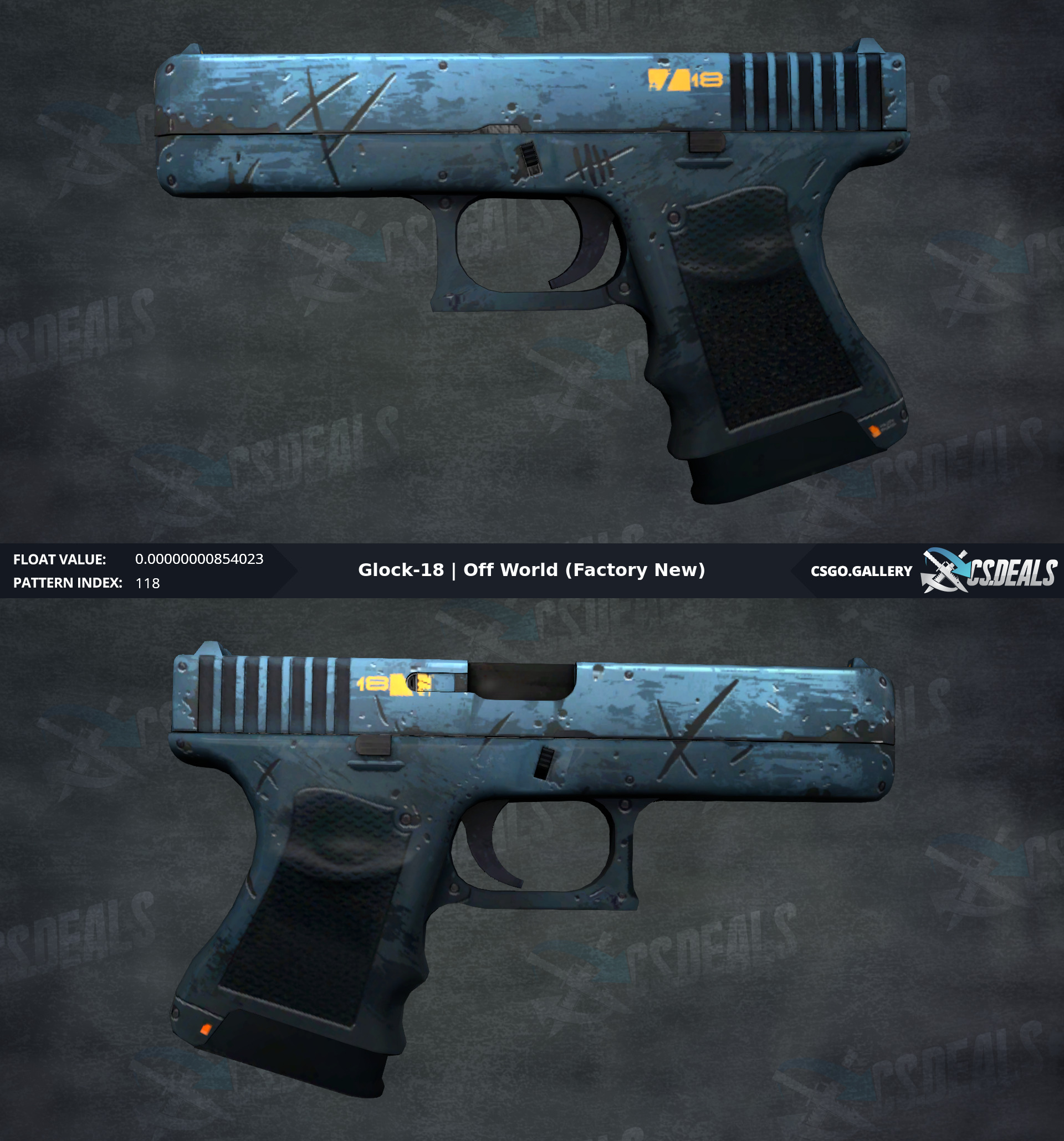 [PC] 0.00000000854023 Glock Off World : r/GlobalOffensiveTrade