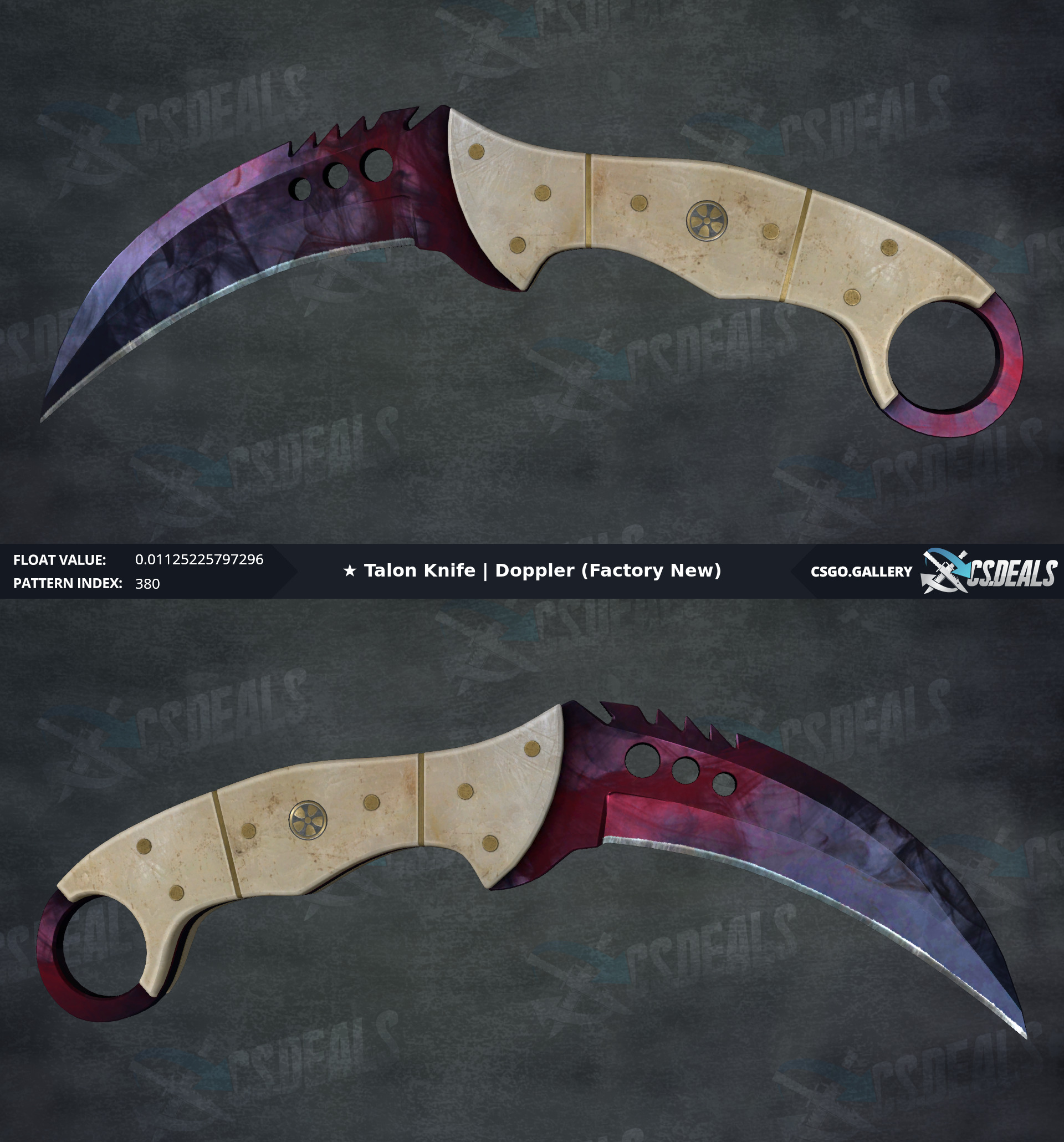 [H] 0.011 Float P1 pink Talon doppler [W] FN Lore Flip Knife + 10 ...