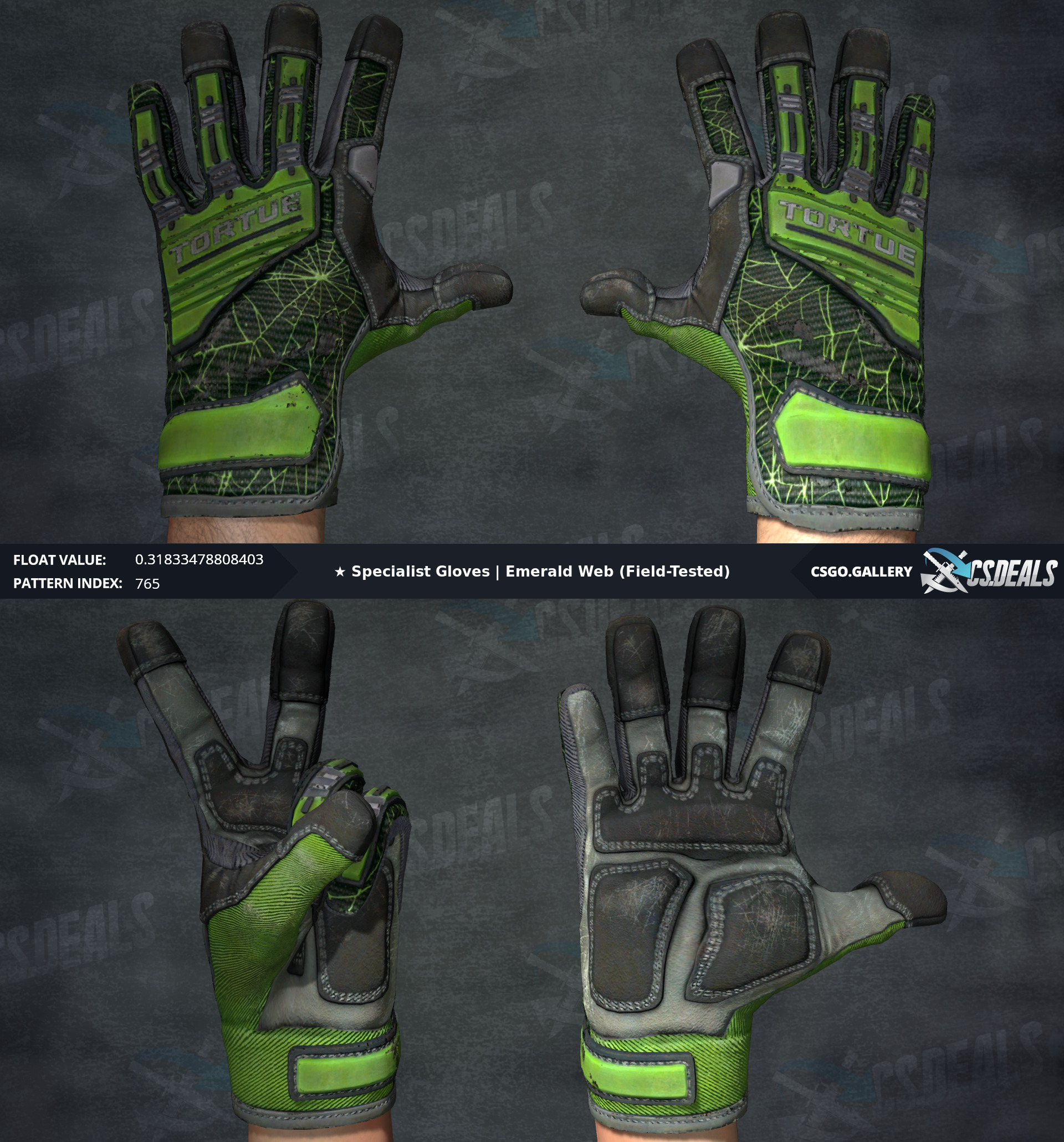 [H] M9 Gamma doppler Phase 4 .003 FN, Emerald Web .31 FT [W] 33 arc, 16 ...