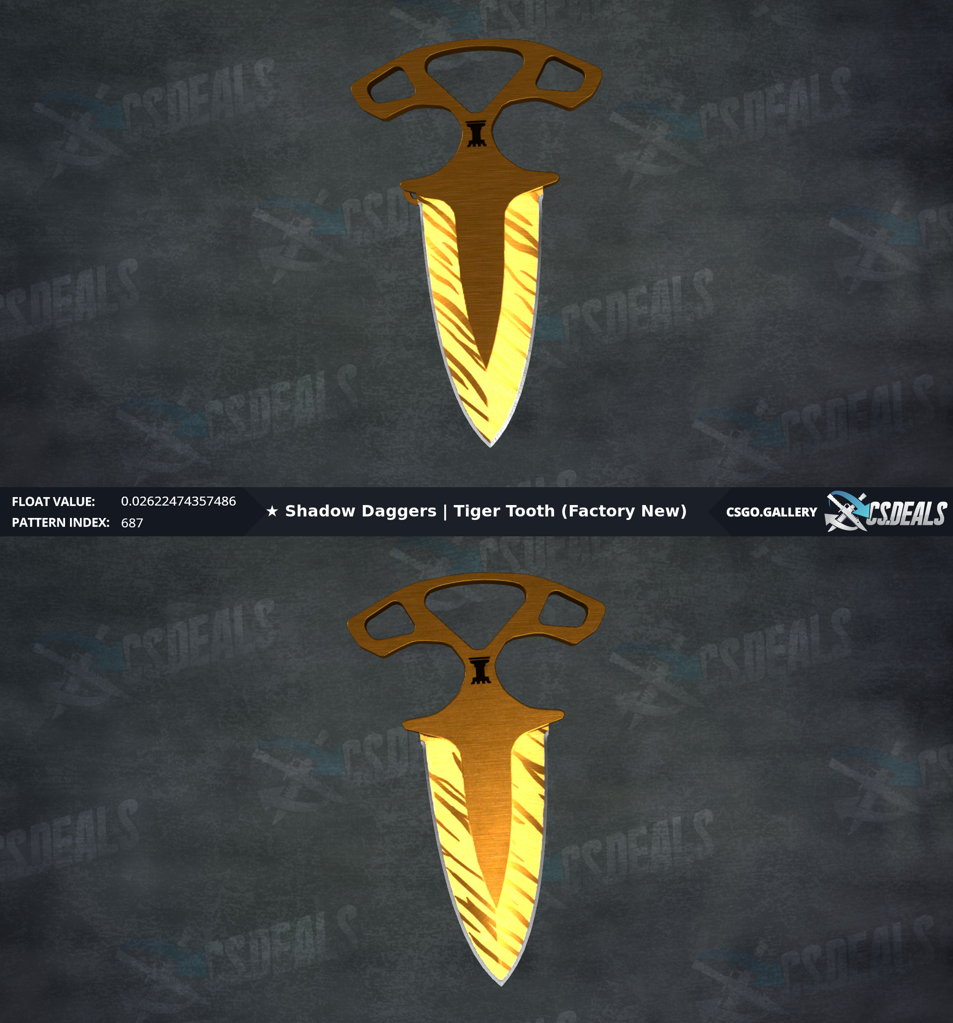 [H] Shadow Daggers Tiger Tooth FN [W] 6 Arc : r/GlobalOffensiveTrade