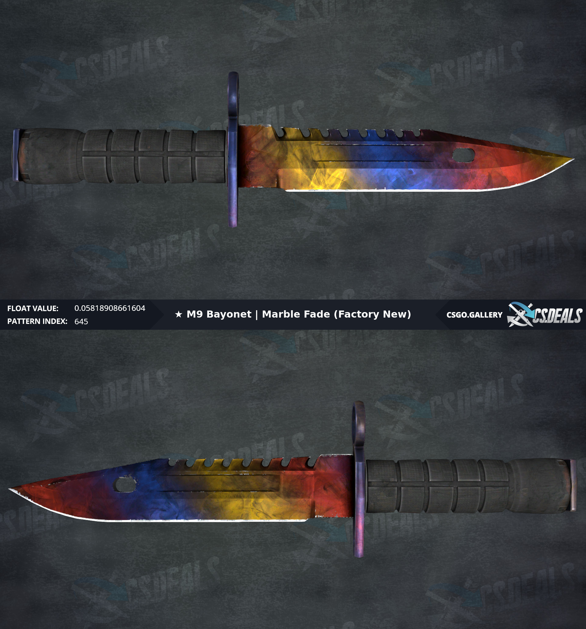 [H] M9 Marble Fade FN [W] Talon Case Hardened MW #992 : r ...