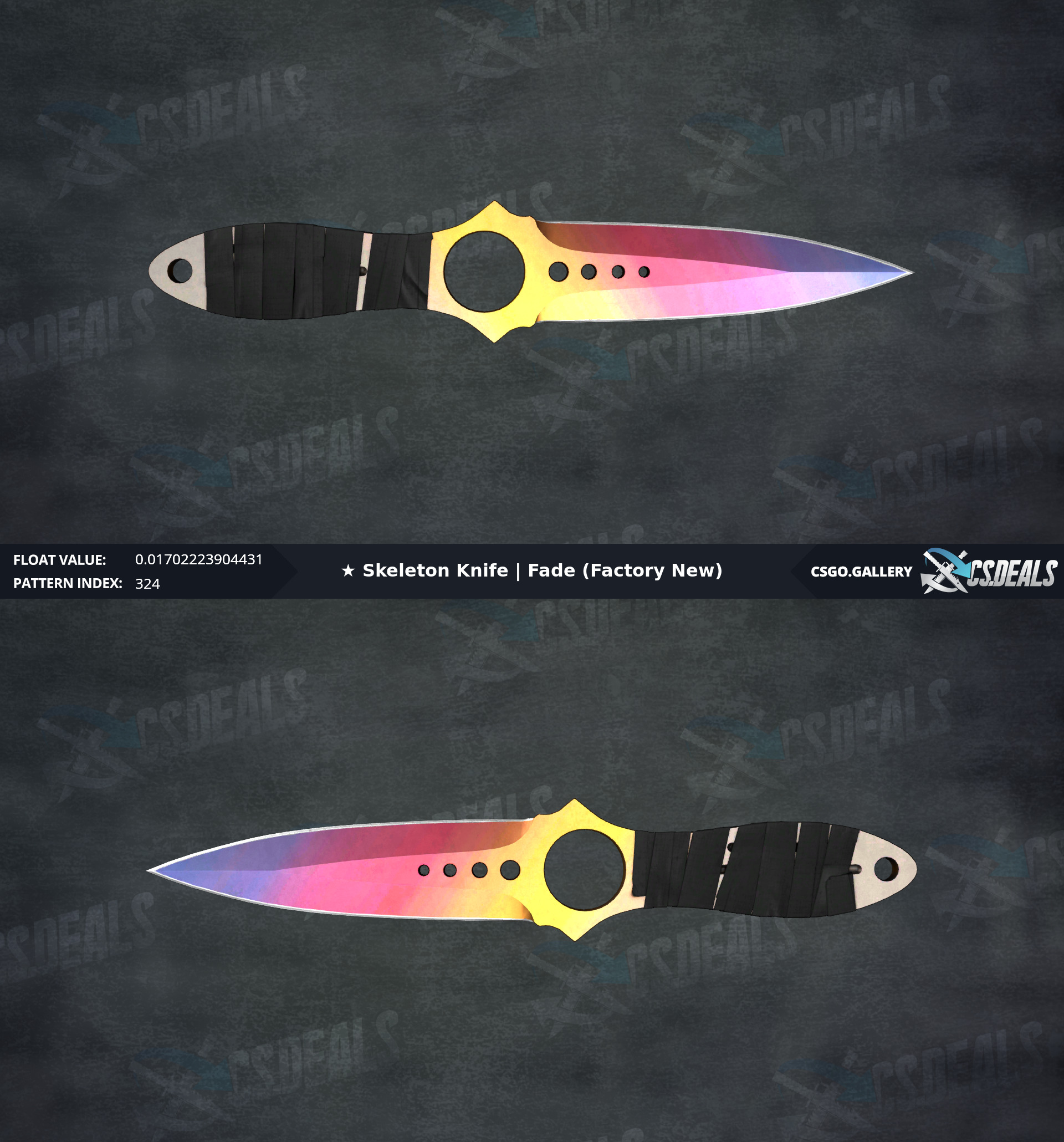 [PC] FN Skeleton Knife Fade 96% : r/GlobalOffensiveTrade
