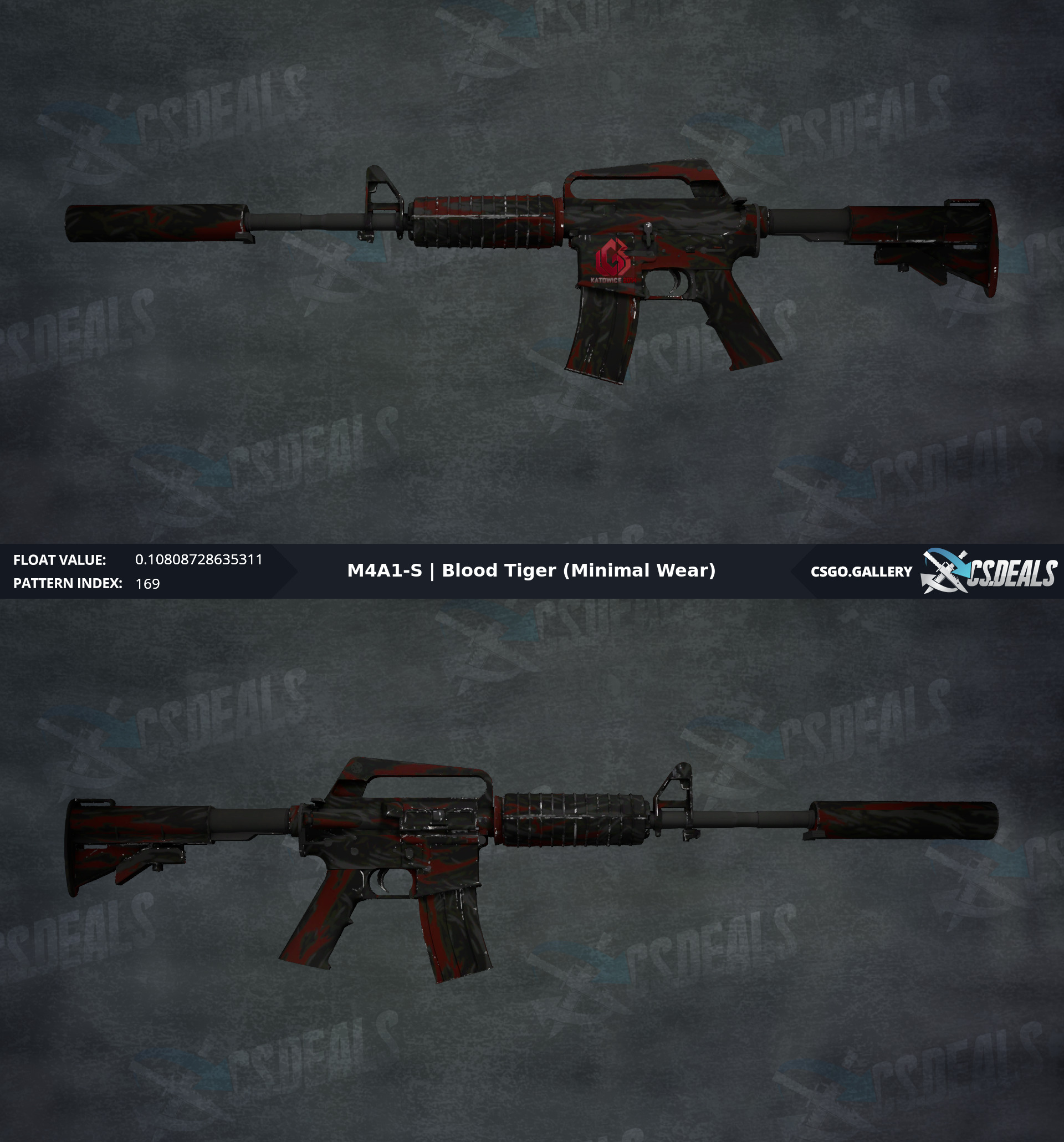 Sold - [H]M4 Blood Tiger LGB Holo best pos [W]ST MW Blood Tiger Crown ...