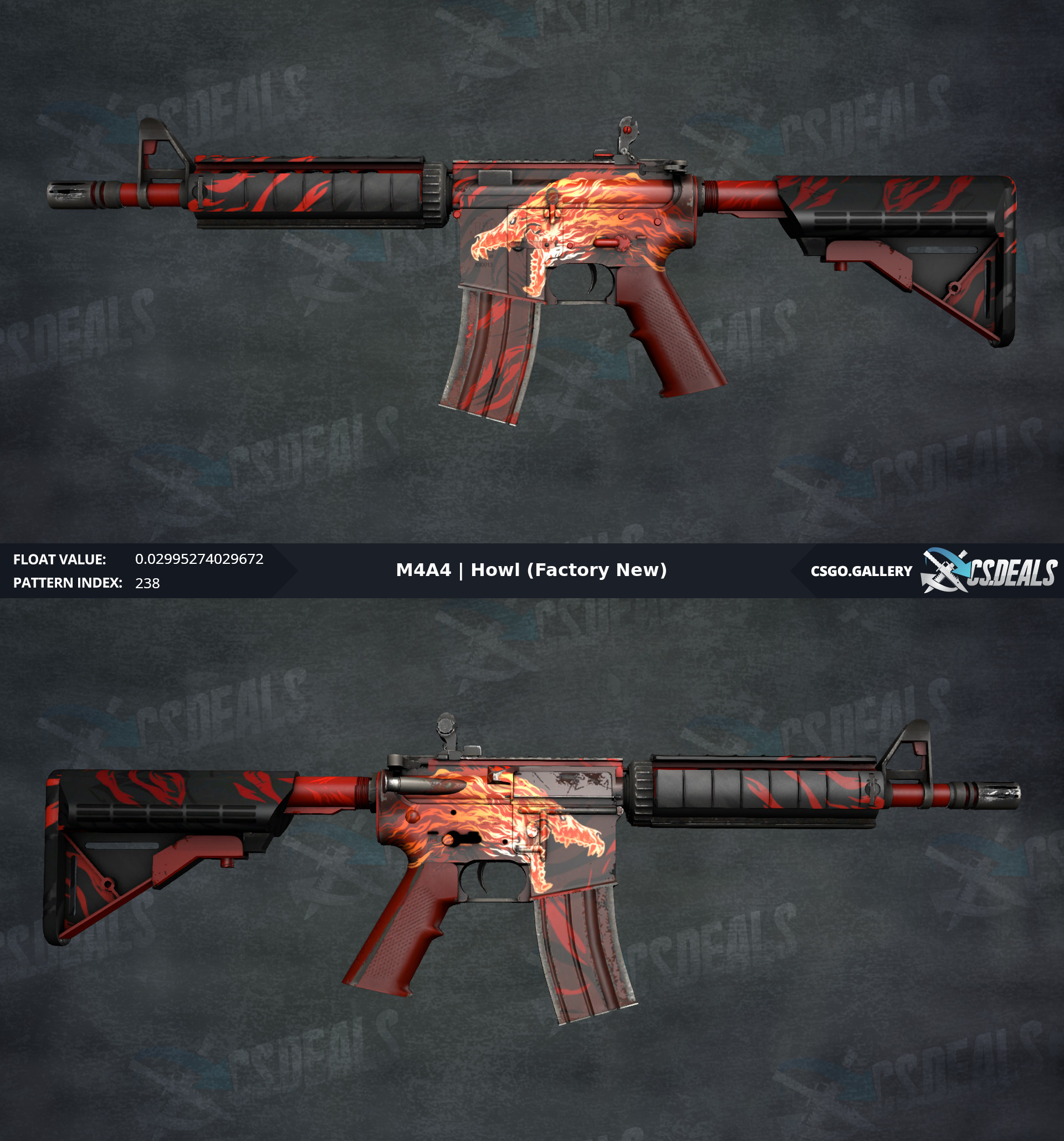 [H] M4A4 HOWL FN (.029) [W] $5600 on cs.deals : r/GlobalOffensiveTrade