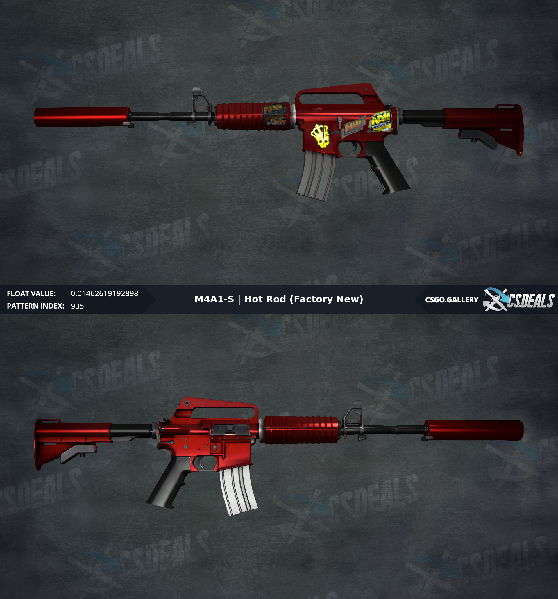 [PC] M4a1-s Hot Rod 0,014 with Crown and Navi Kato 2015 Holo : r ...
