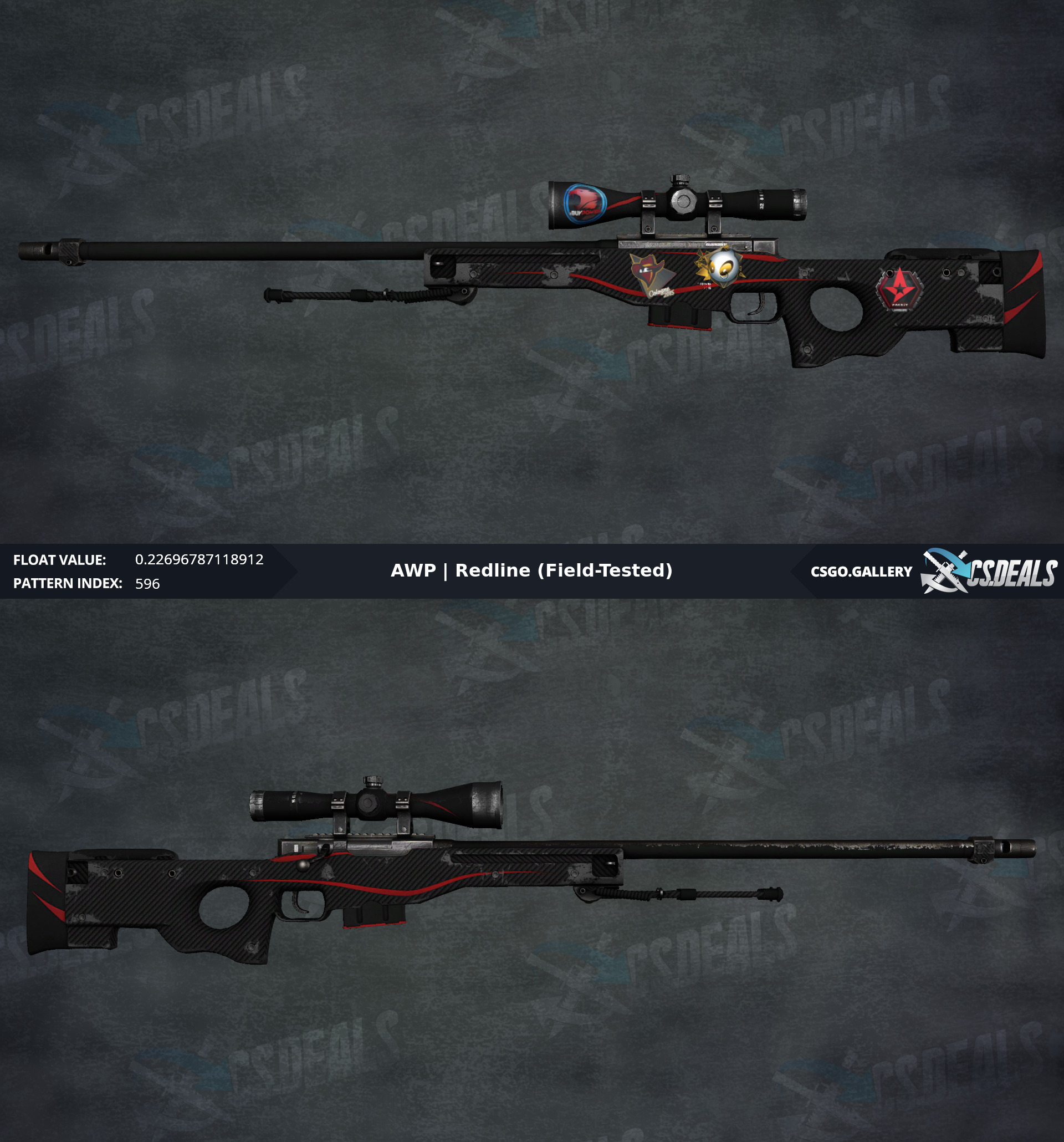 [PC] how much is this AWP redline(with ibuypower on scope) worth. : r/GlobalOffensiveTrade
