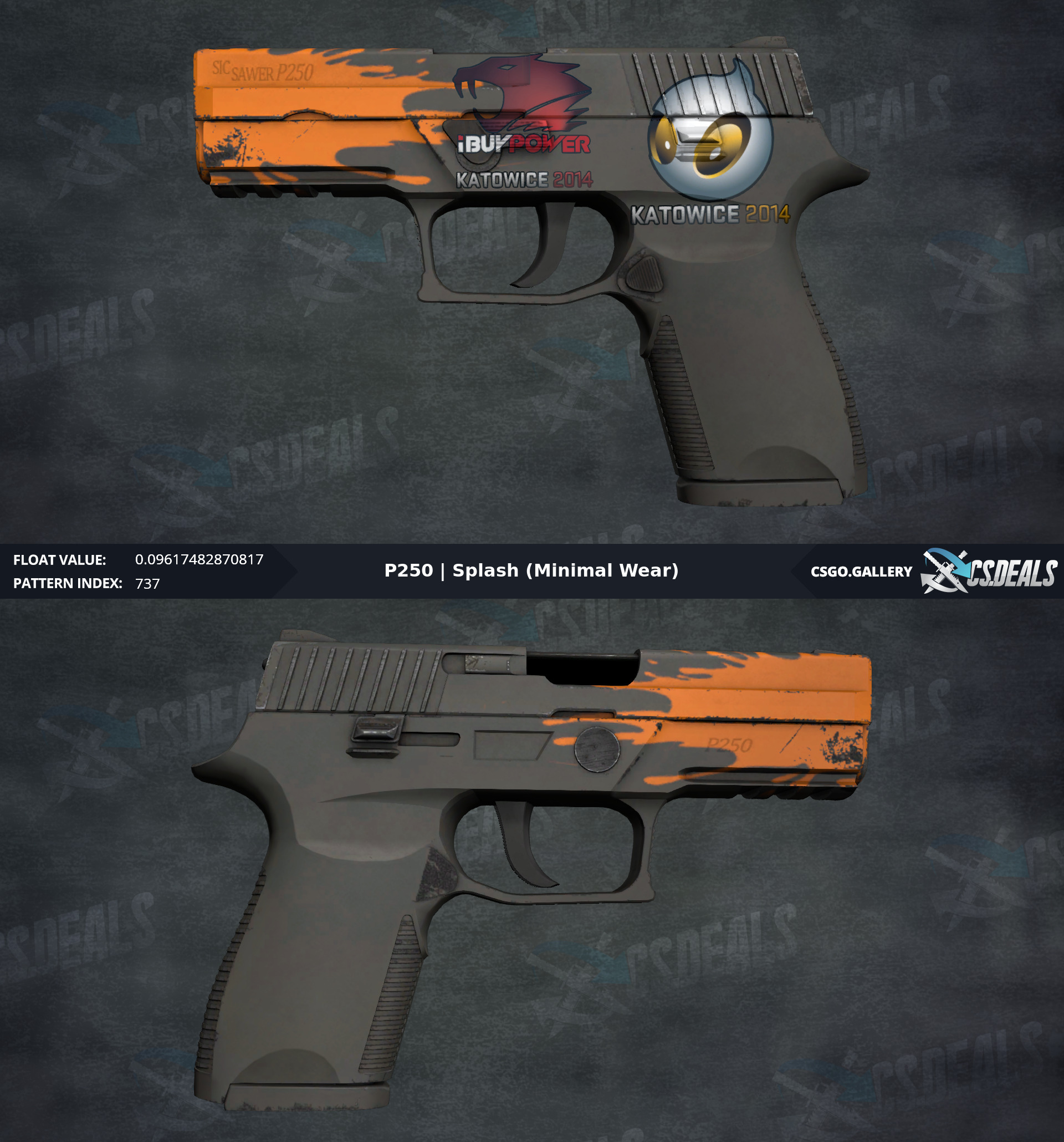 [PC] Deagle Blaze 0.009 with Vox Katowice 2014 (above handle) and P250 ...