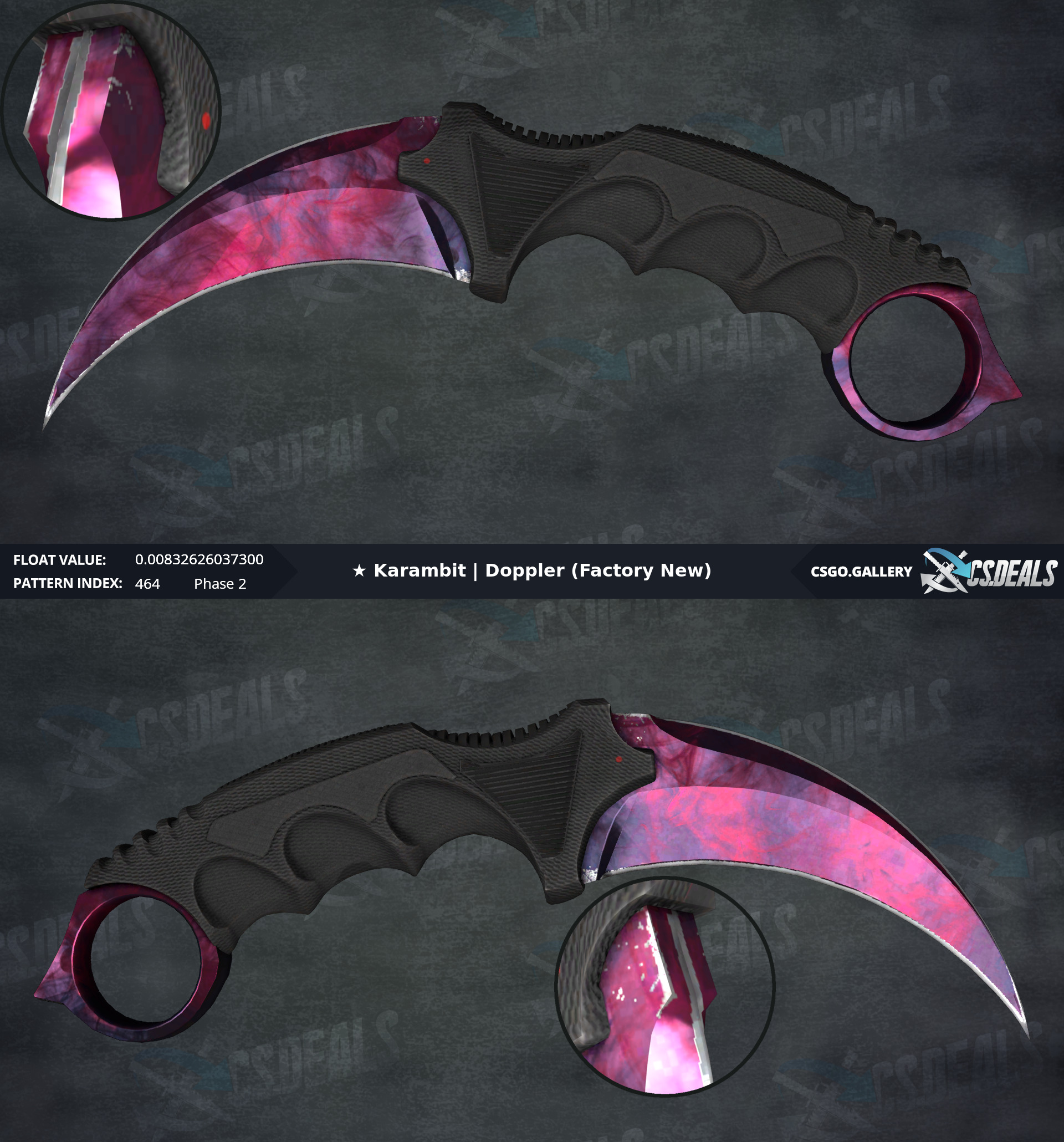 [PC] Karambit Doppler Phase 2 0.008 BTA Corners : r/GlobalOffensiveTrade