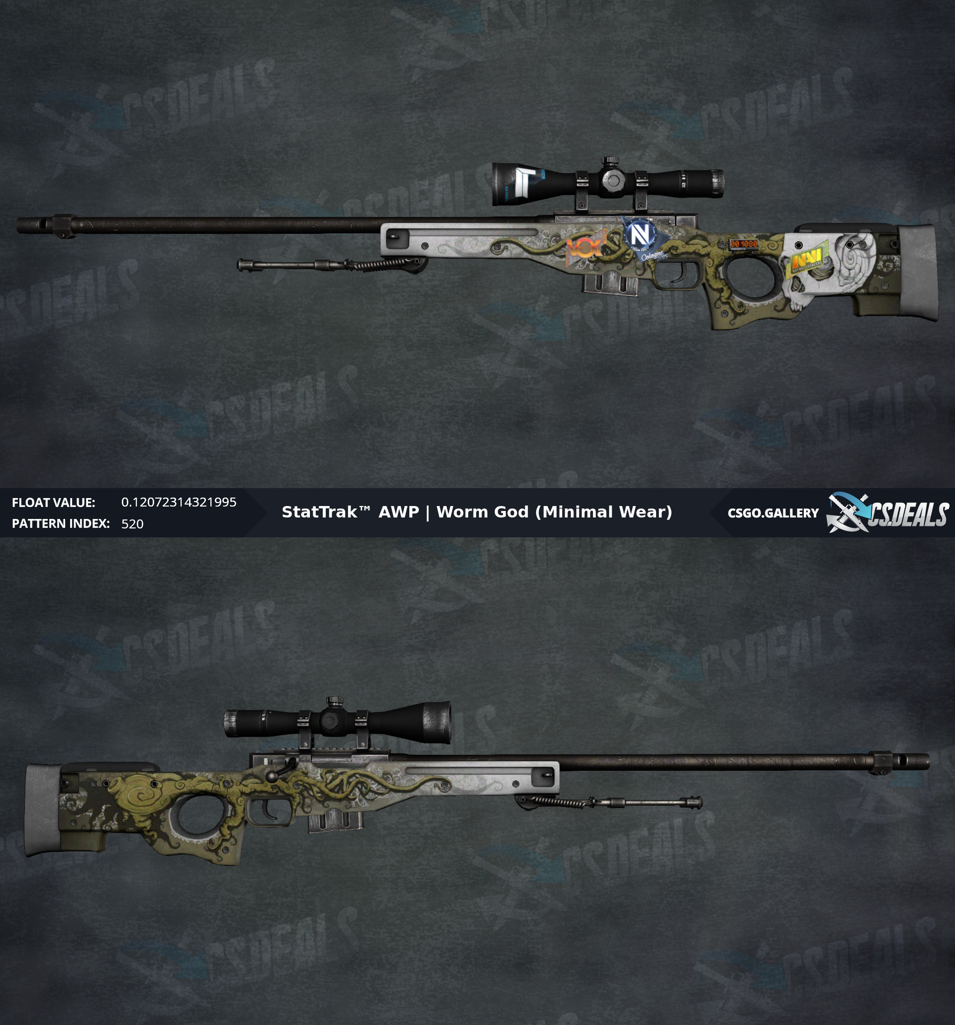[PC] StatTrak™ AWP | Worm God (MW) with Natus Vincere (Holo) | Katowice ...