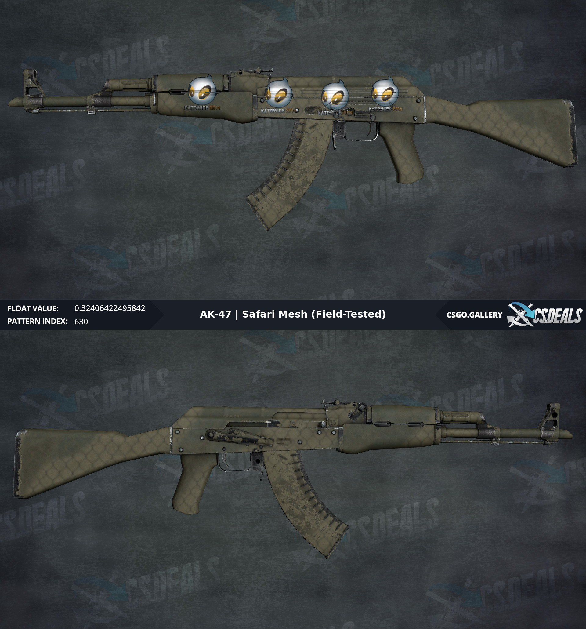 [H] Ak-47 Safari Mesh FT with 4x Team Dignitas Katowice 2014 NH [W] 130 ...