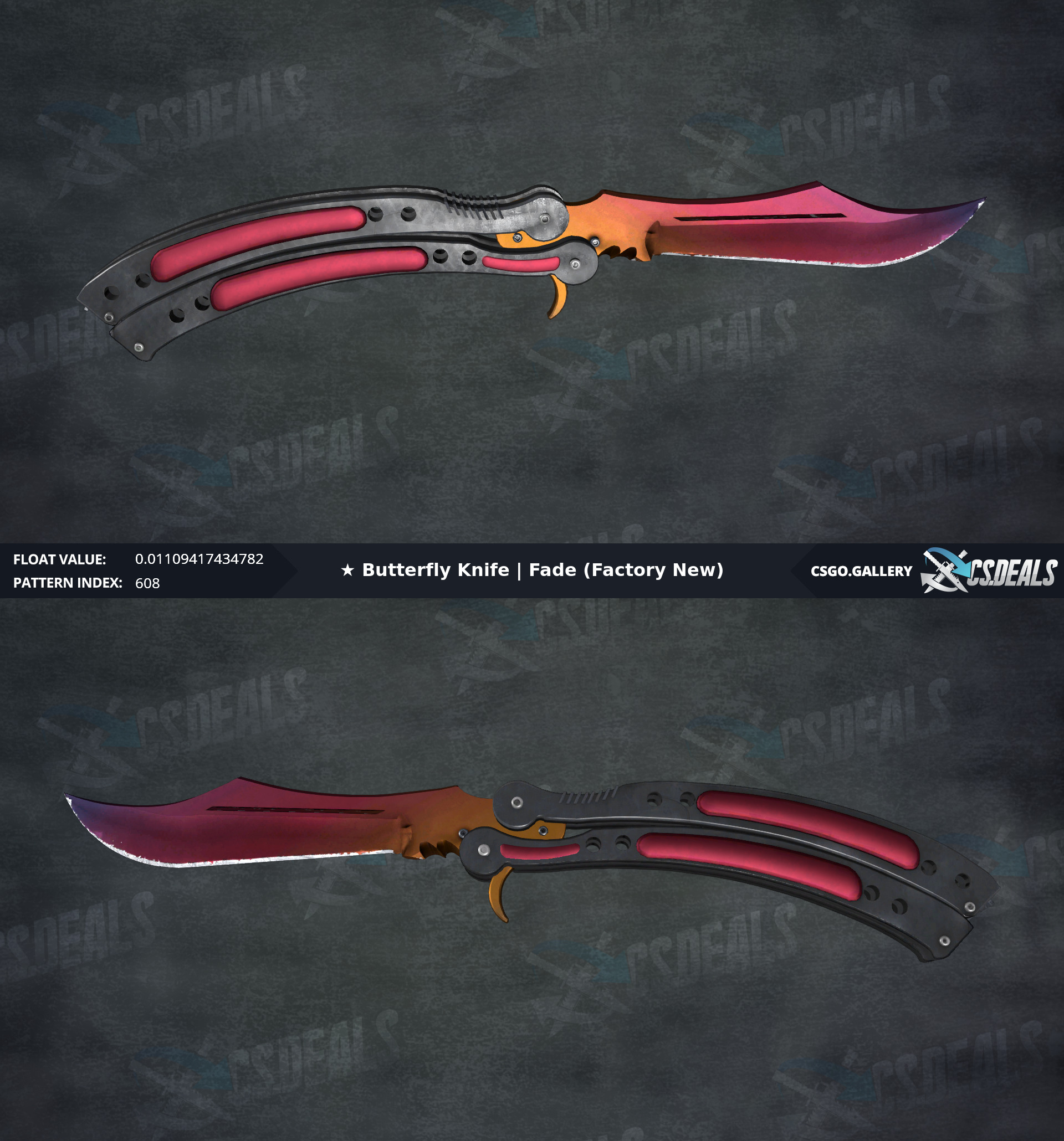 [PC] Butterfly Fade 98% Fade .011 fv : r/GlobalOffensiveTrade