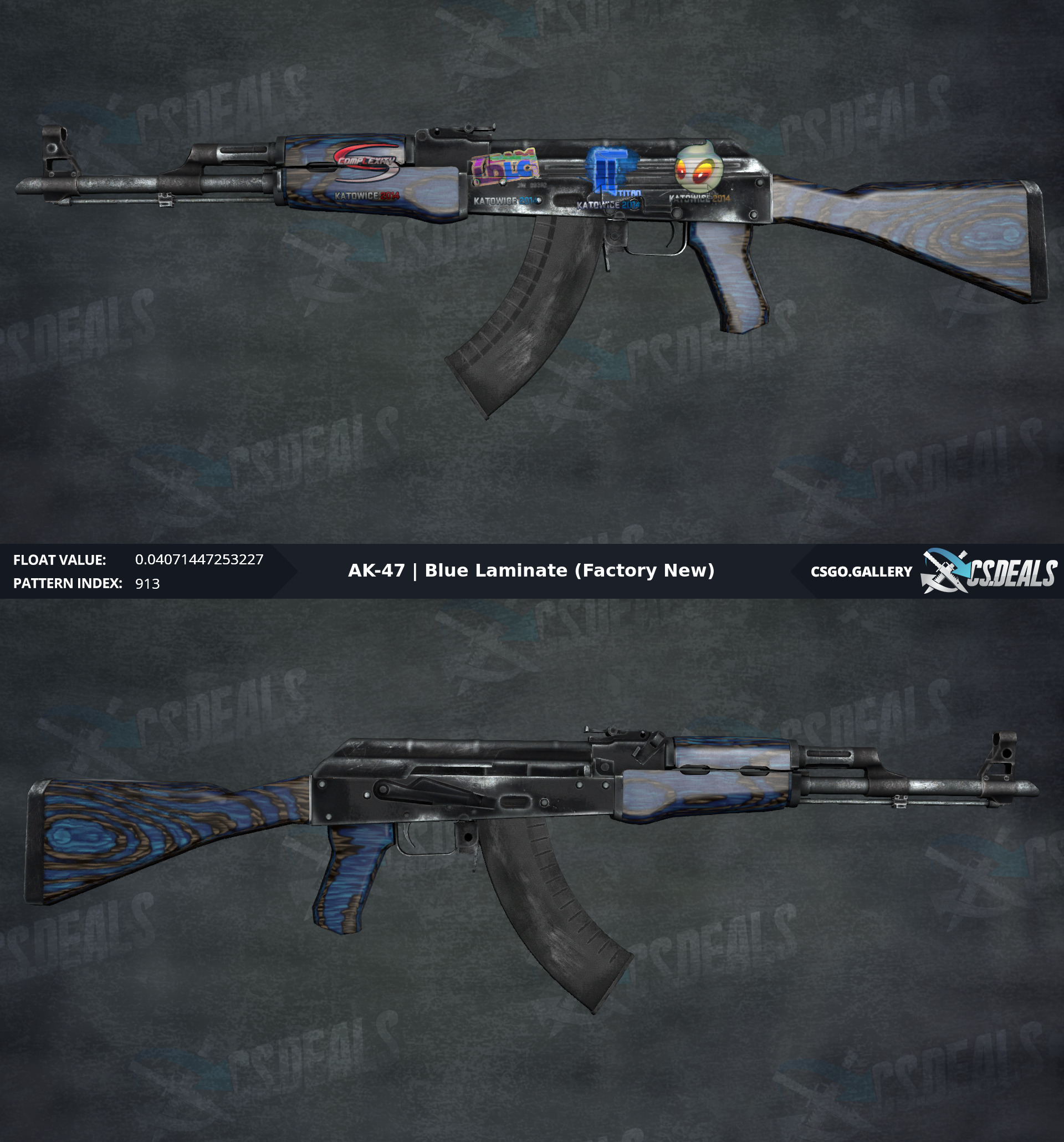 [PC] AK Blue Lam w/ Titan Holo, Dig Holo, LDLC Holo, Complexity Holo ...