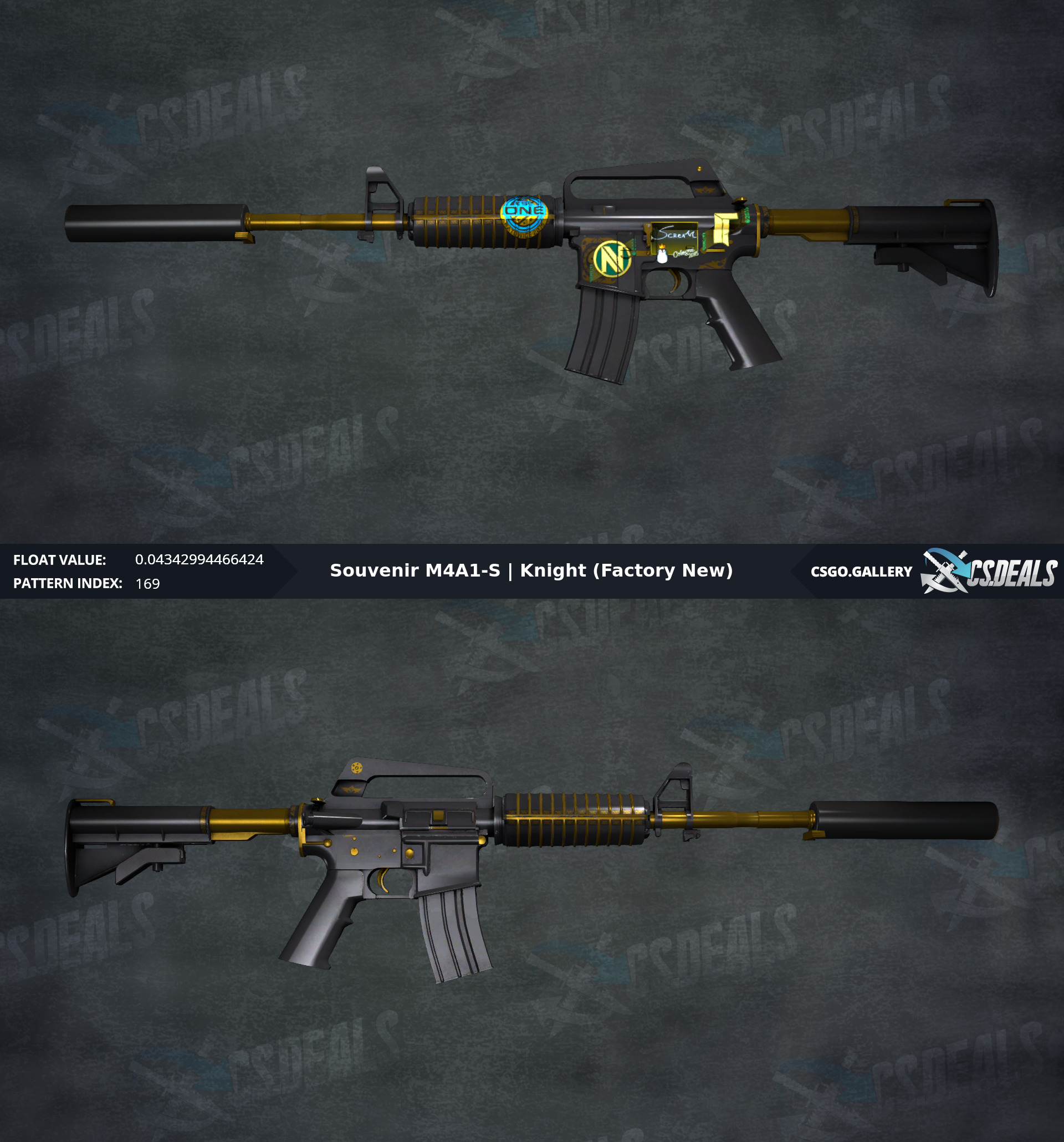 [PC] Kato 15 Titan Souvenir M4A1-S Knight : r/GlobalOffensiveTrade