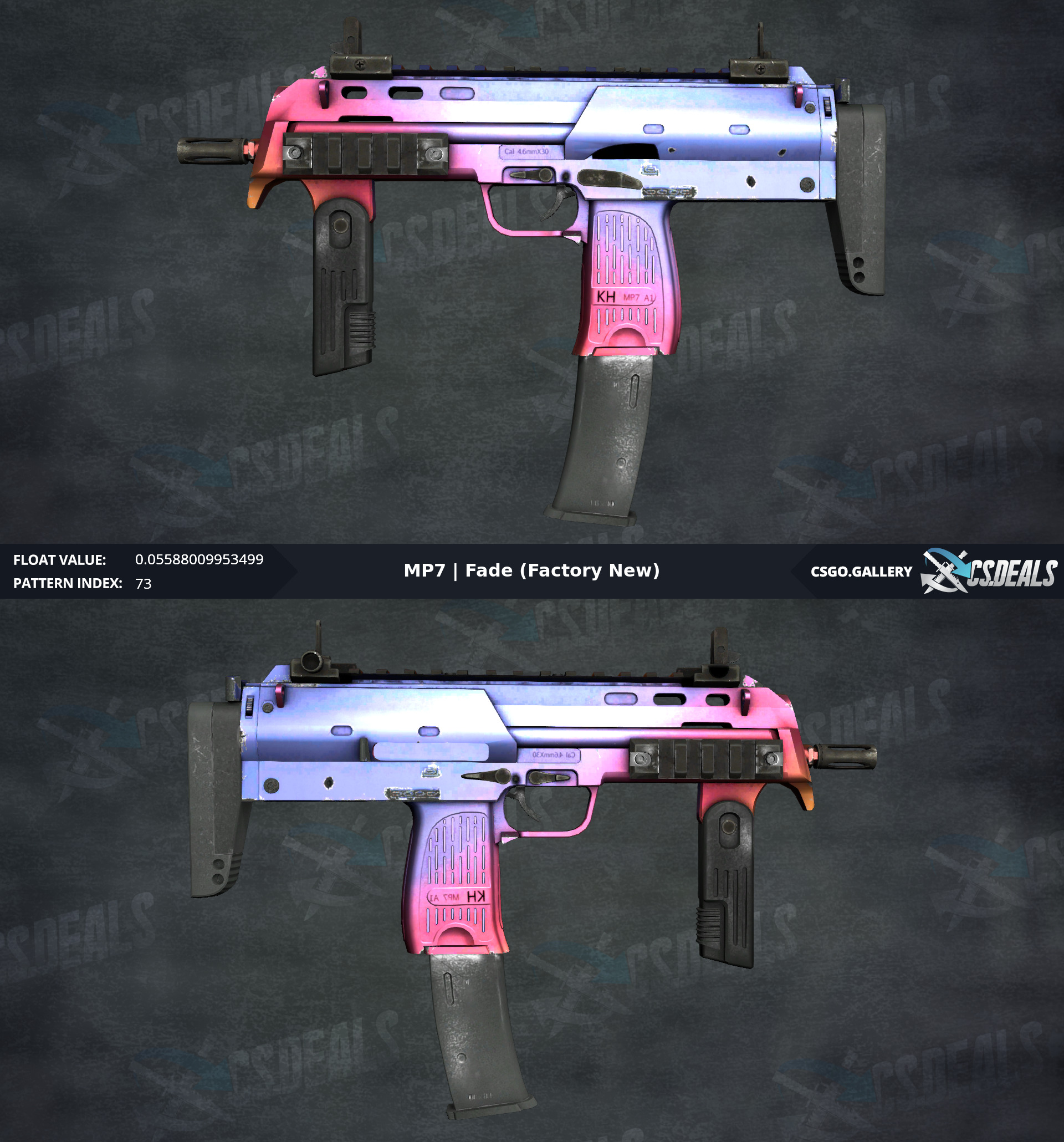 [PC] very purple MP7 fade : r/GlobalOffensiveTrade