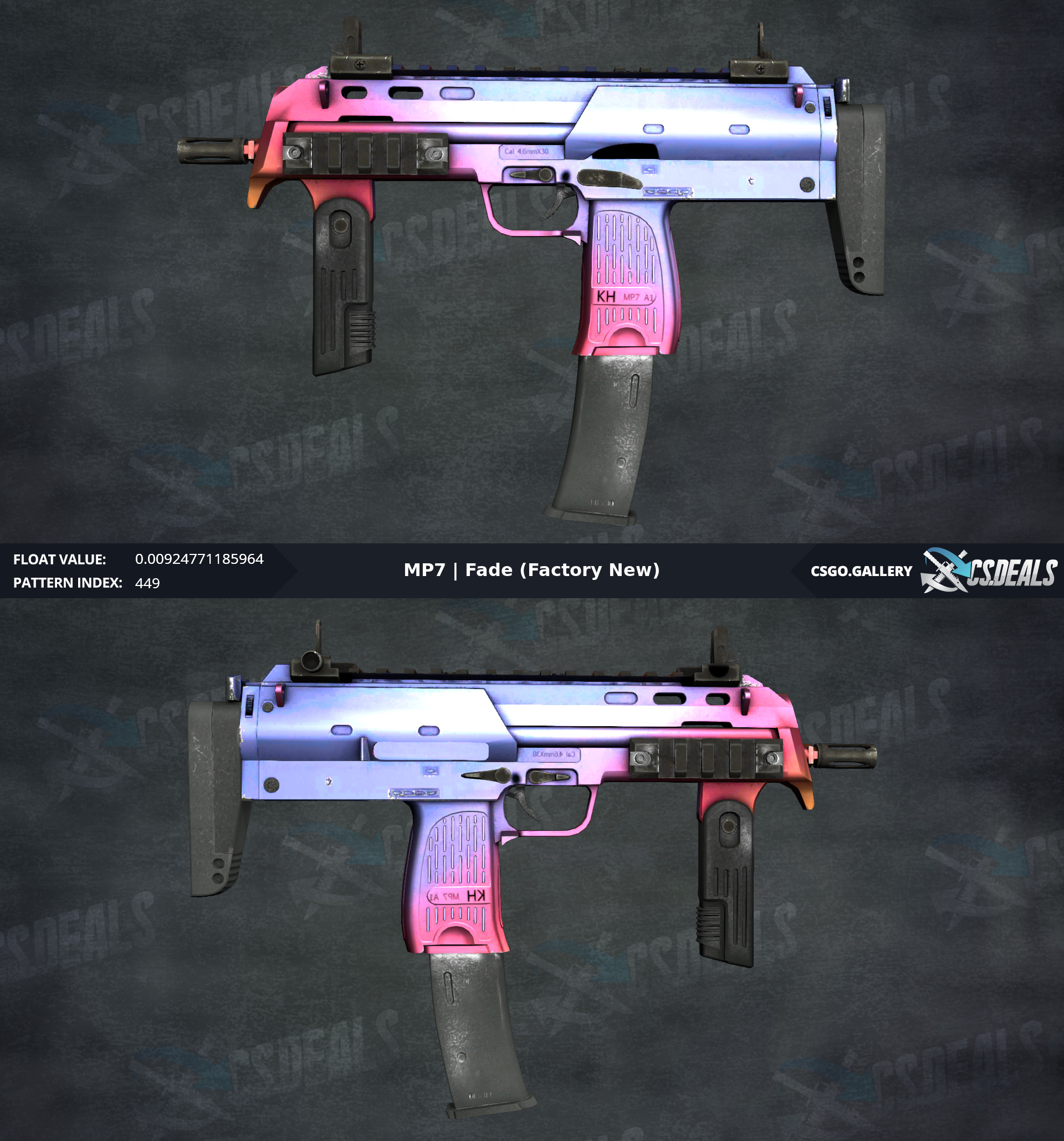 [PC] very purple MP7 fade : r/GlobalOffensiveTrade