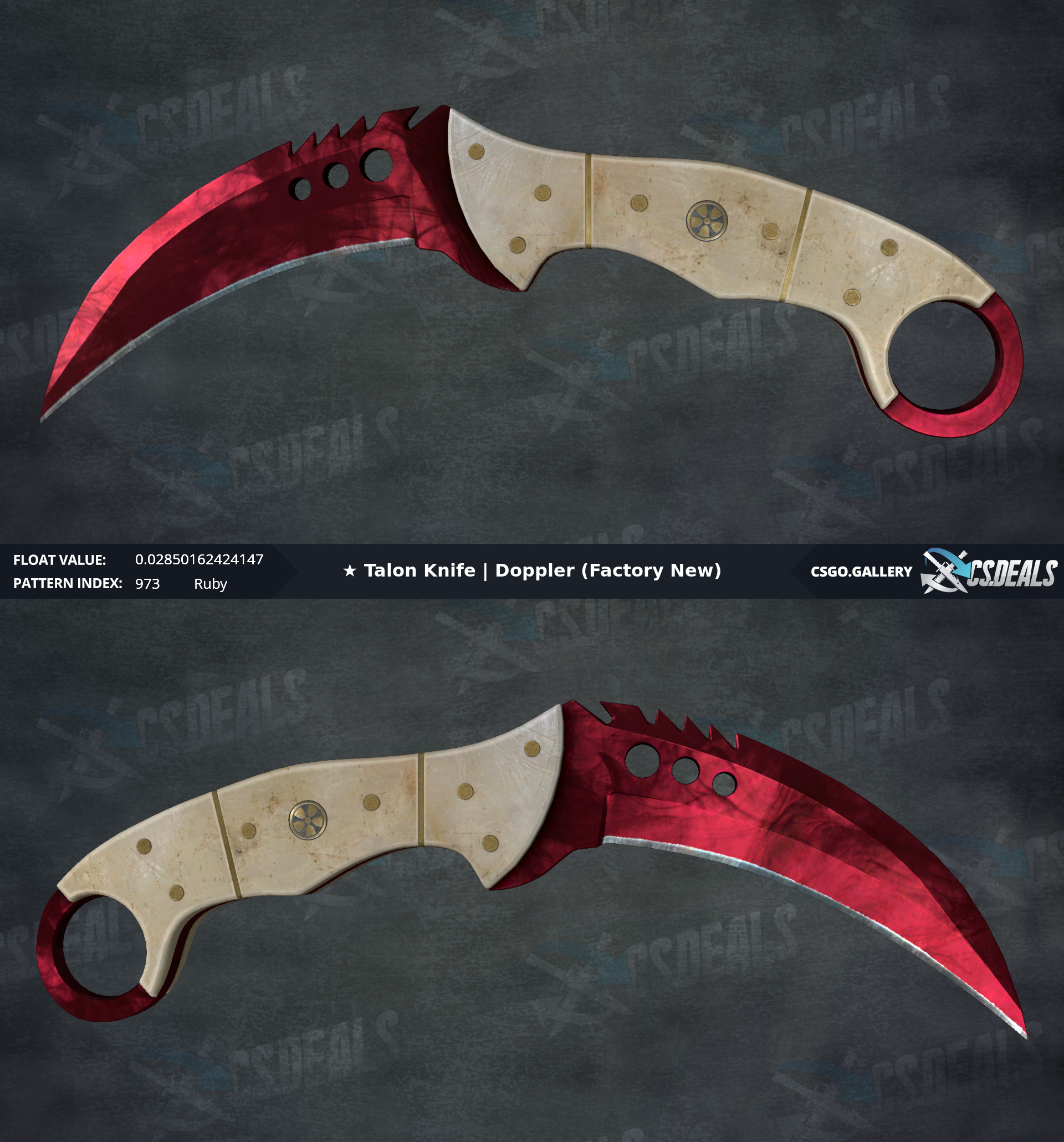 [PC] Ruby Doppler | Talon Knife (FN) : r/GlobalOffensiveTrade